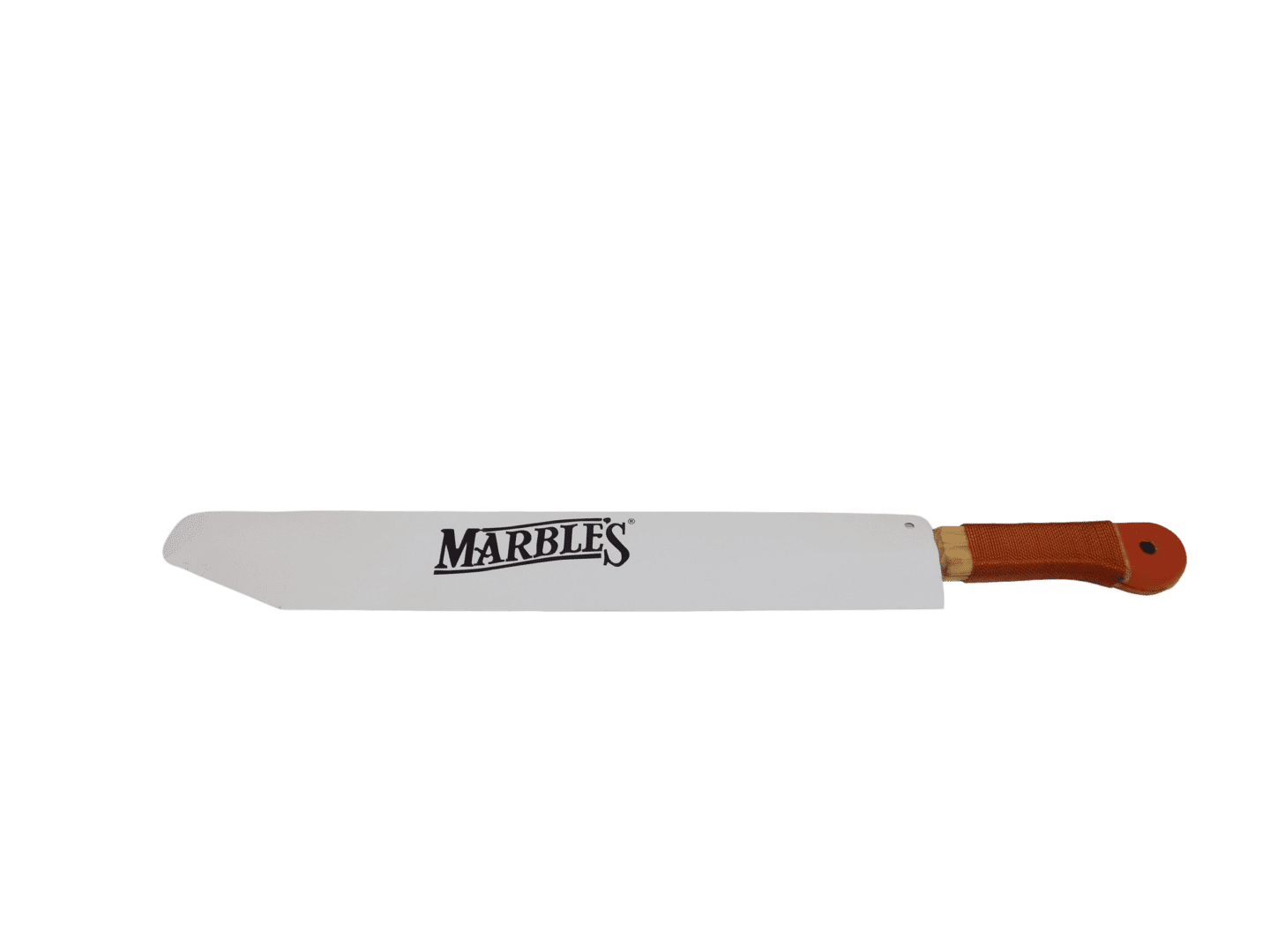 MARBLES MACHETE,18″ (ORANGE) WITH SHEATH & STONE