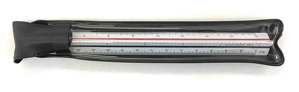 WOODROW TRIANGULAR SCALE RULER