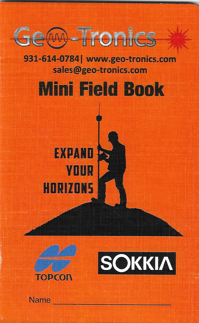 Geo-Tronics Mini Field Book - Deaton's Geo-Tronics, Inc.